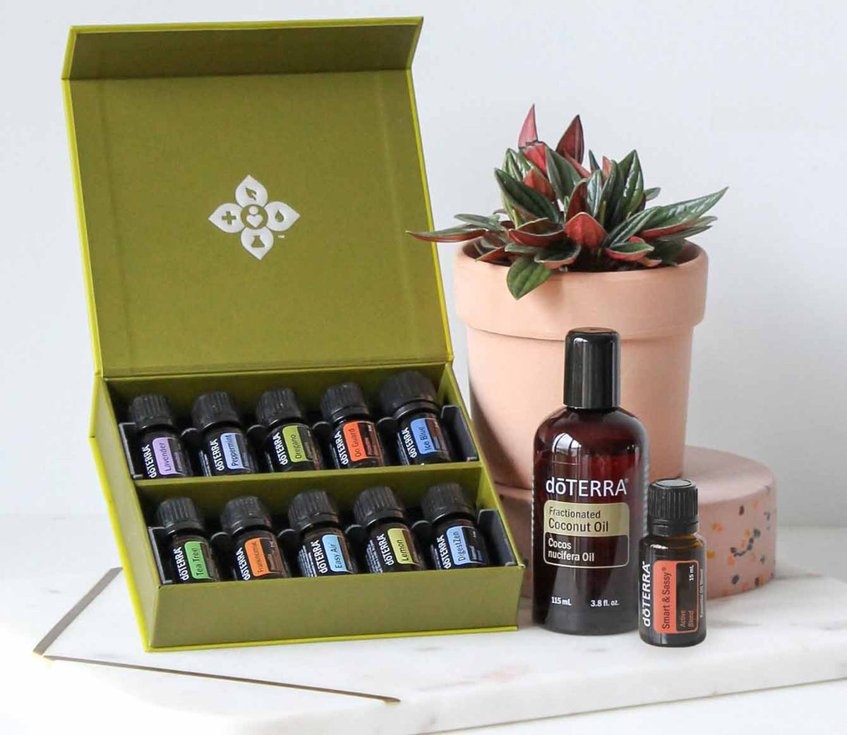 Doterra Family Essentials top 10 oils Enrolment Kit + FCO + Free posta ...